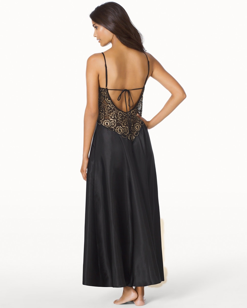 Jonquil Vivian Long Satin Nightgown Shop Chemises And Gowns Womens