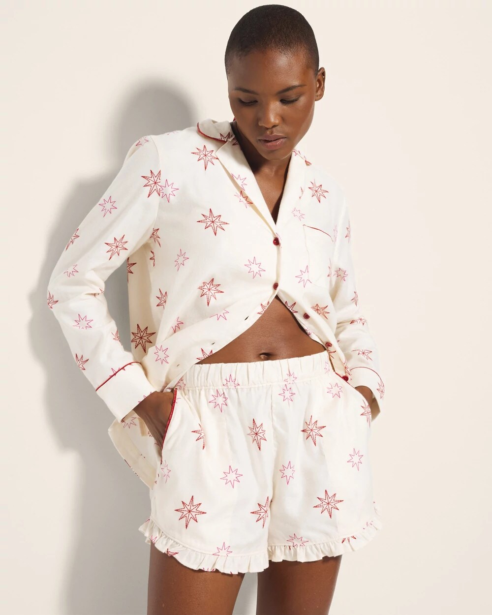 Super Soft Ruffle Pajama Short | Soma