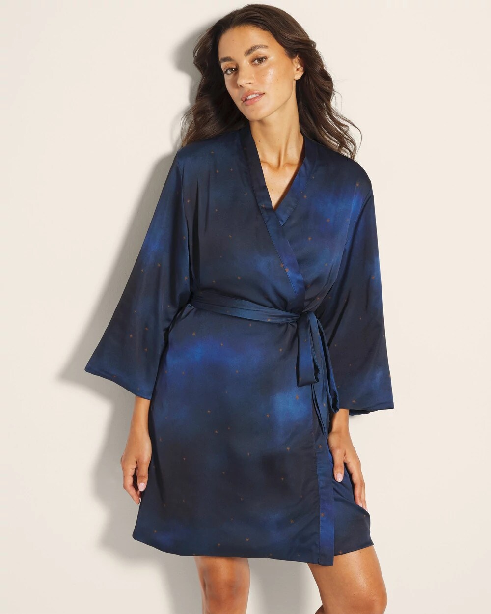 Reversible Short Robe with Plush Interior | Soma