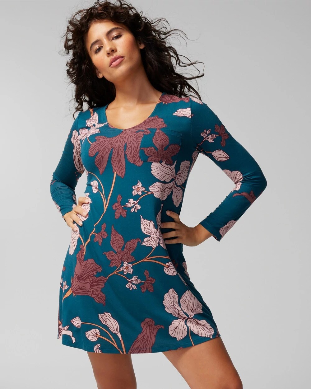 Long-Sleeve Sleepshirt | Soma