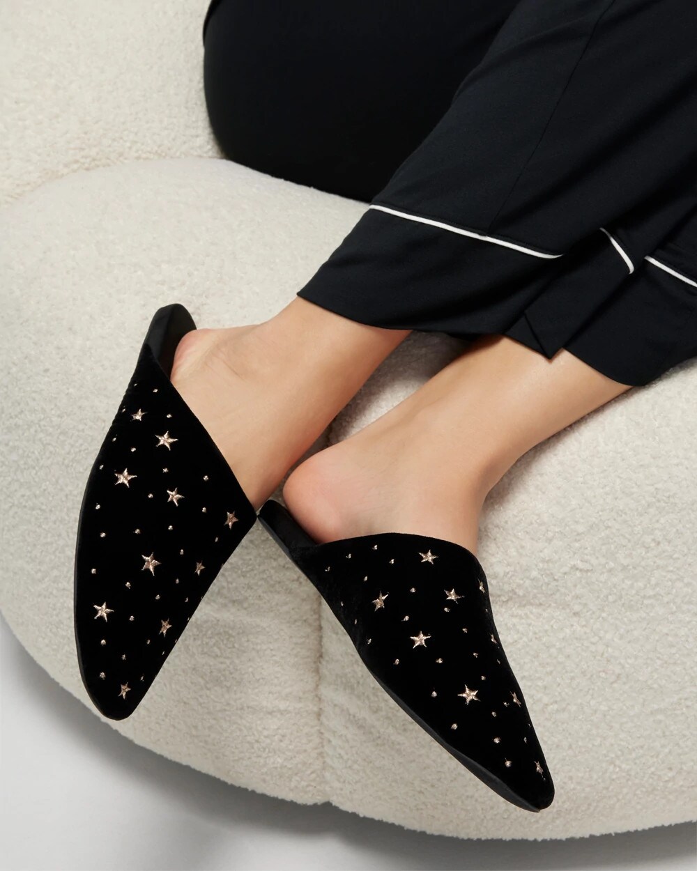 Embroidered Slippers | Soma